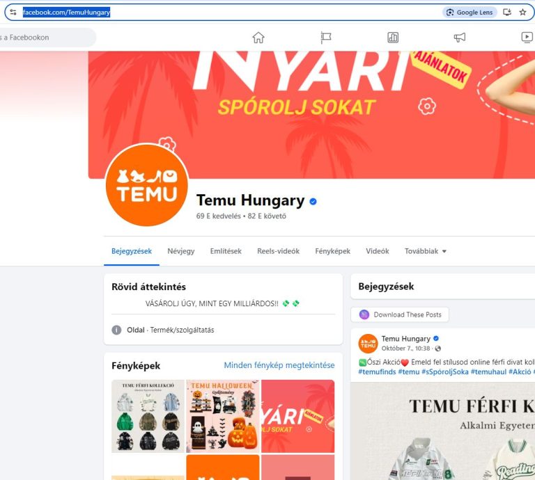 Hogyan bukott meg a TEMU Hungary oldal a KamuWebshopok.hu érdekérvényesítő közösség által ...